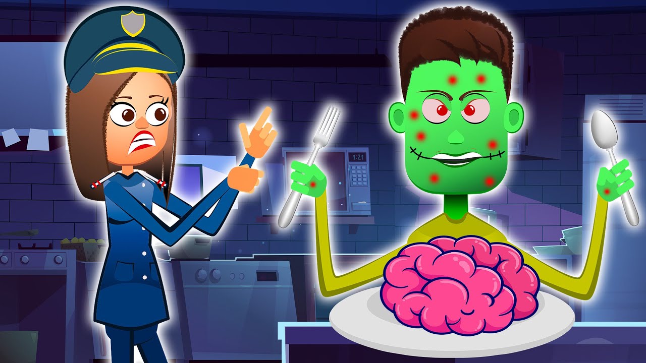 Police Officer VS Zombie Song | Kids Songs And Nursery Rhymes - YouTube