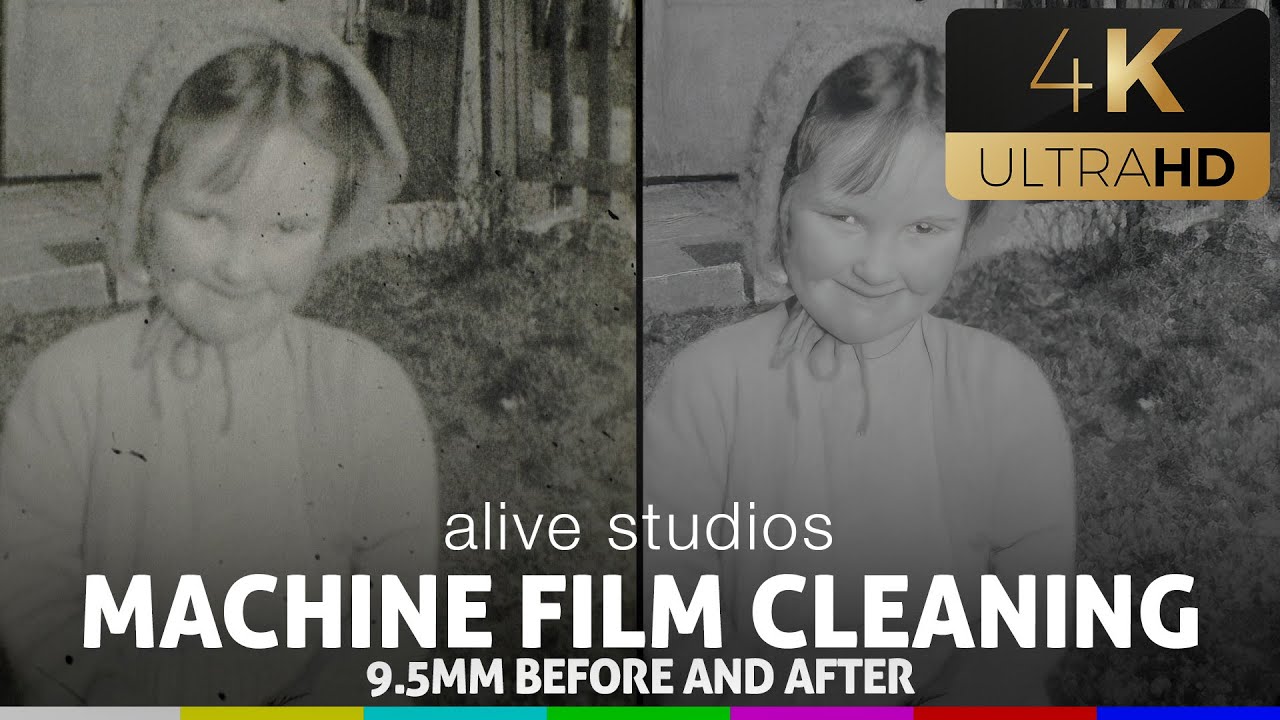 9.5mm Cine Film cleaning before and after (remastered in 2022) - YouTube