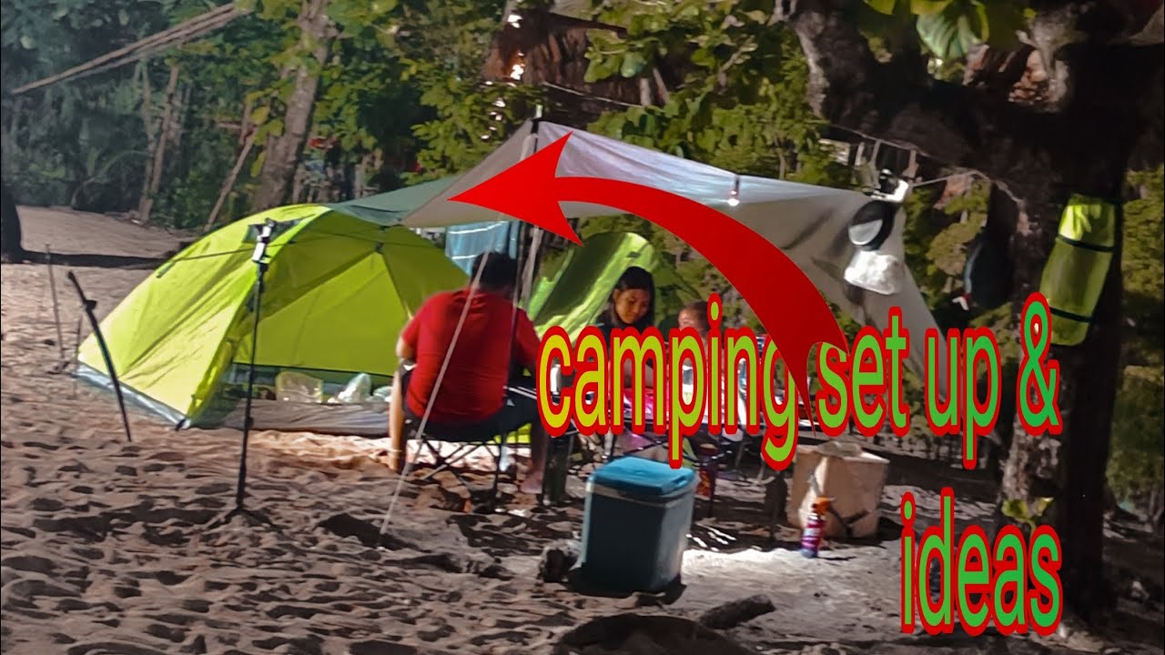DIY camping set up and ideas - YouTube