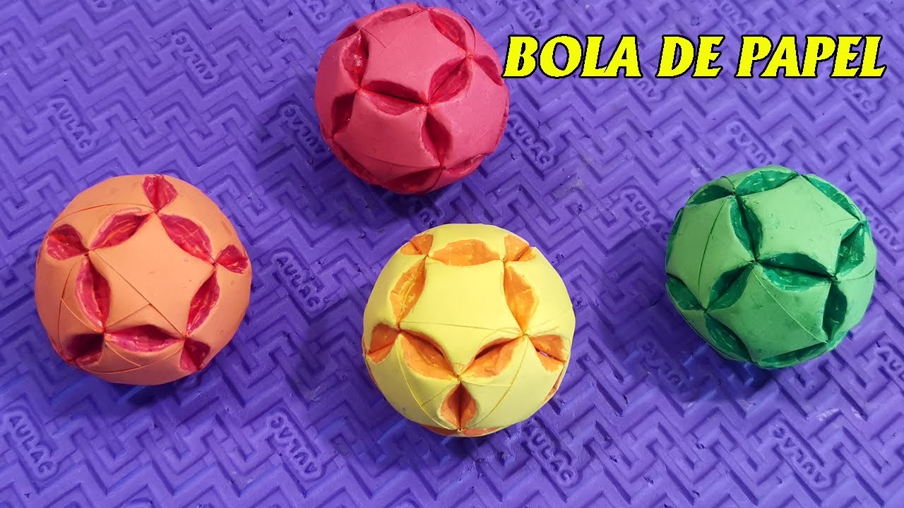 Bola Origami | Como fazer Bolas de papel - YouTube