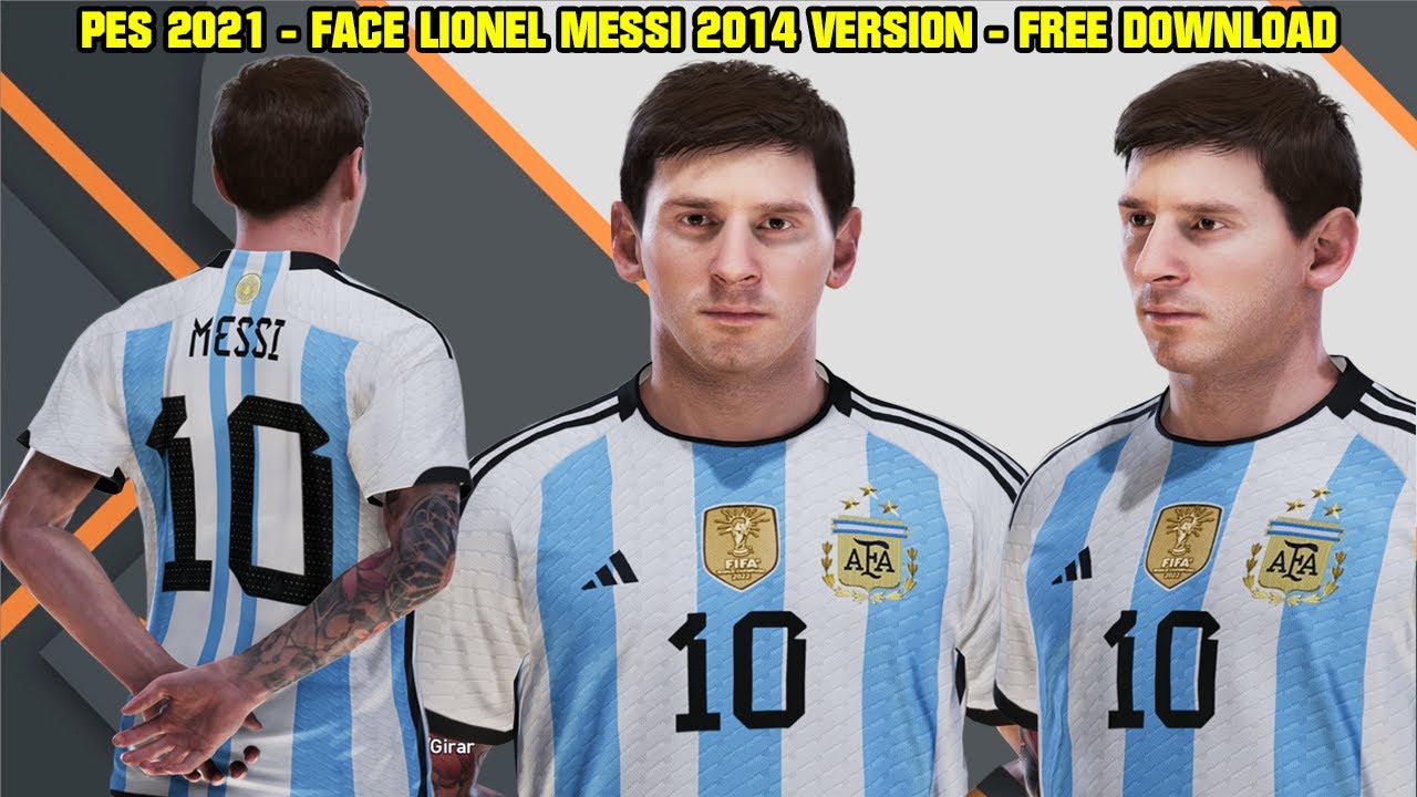 PES 2021 - FACE LIONEL MESSI 2014 VERSION - By:Kodigo Facemaker - 4K ...