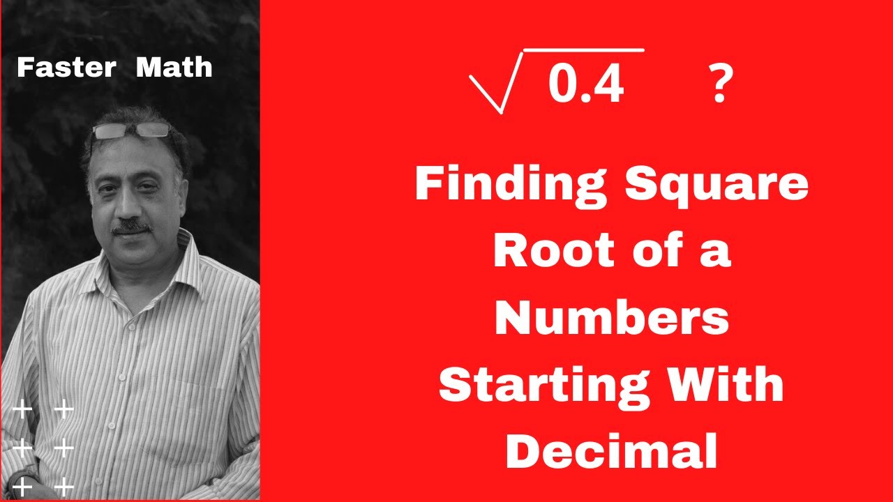 Finding Square Root Of A Number Starting With Decimal YouTube
