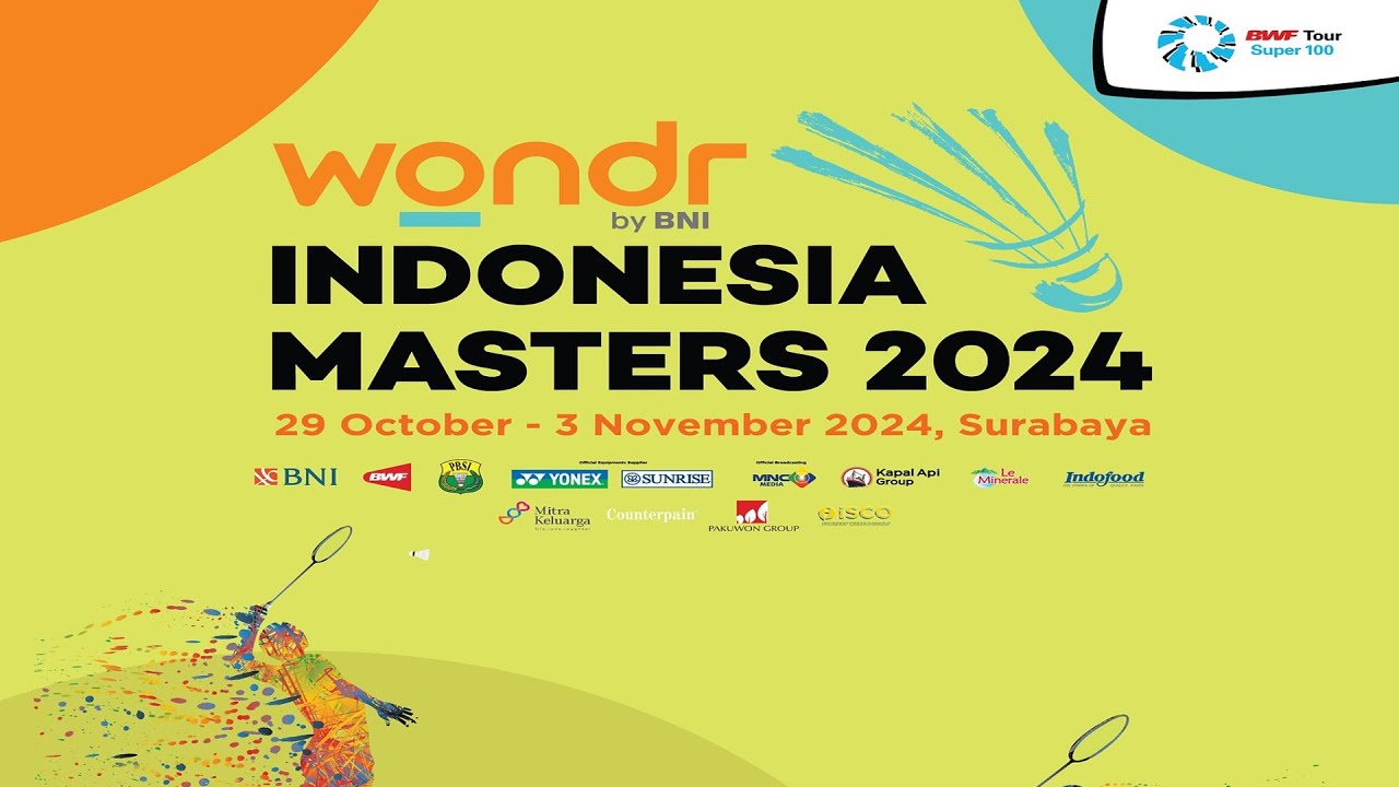 LIVE STREAMING WONDR BY BNI INDONESIA MASTERS 2024 QUALF/R64 - DAY 1 ...