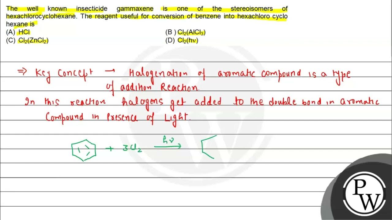 The Well Known Insecticide Gammaxene Is One Of The Stereoisomers Of the-well-known-insecticide-gammaxene-is-one-of-the-stereoisomers-of