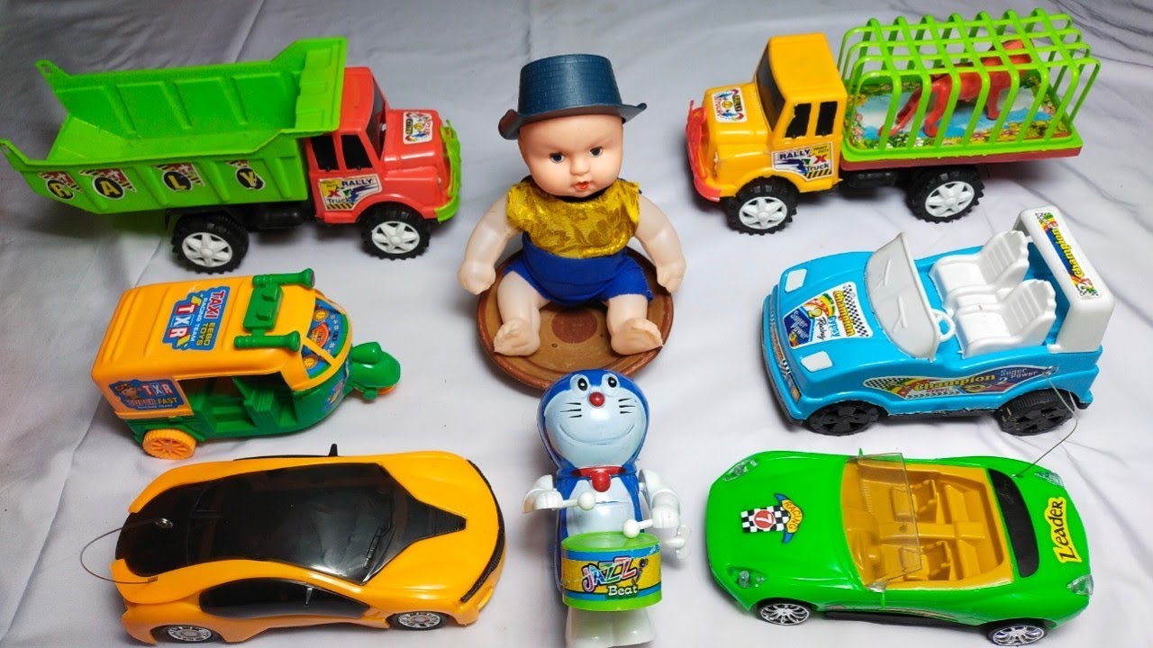||Toy rc car ka video||Gadi ghoda wala cartoon||doll house taklu baby ...