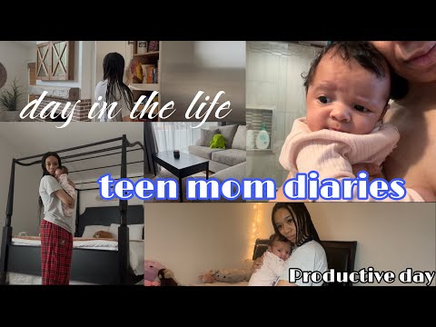 TEEN MOM DIARIES!! morning routine, productive vlog, day in the life as a young mom