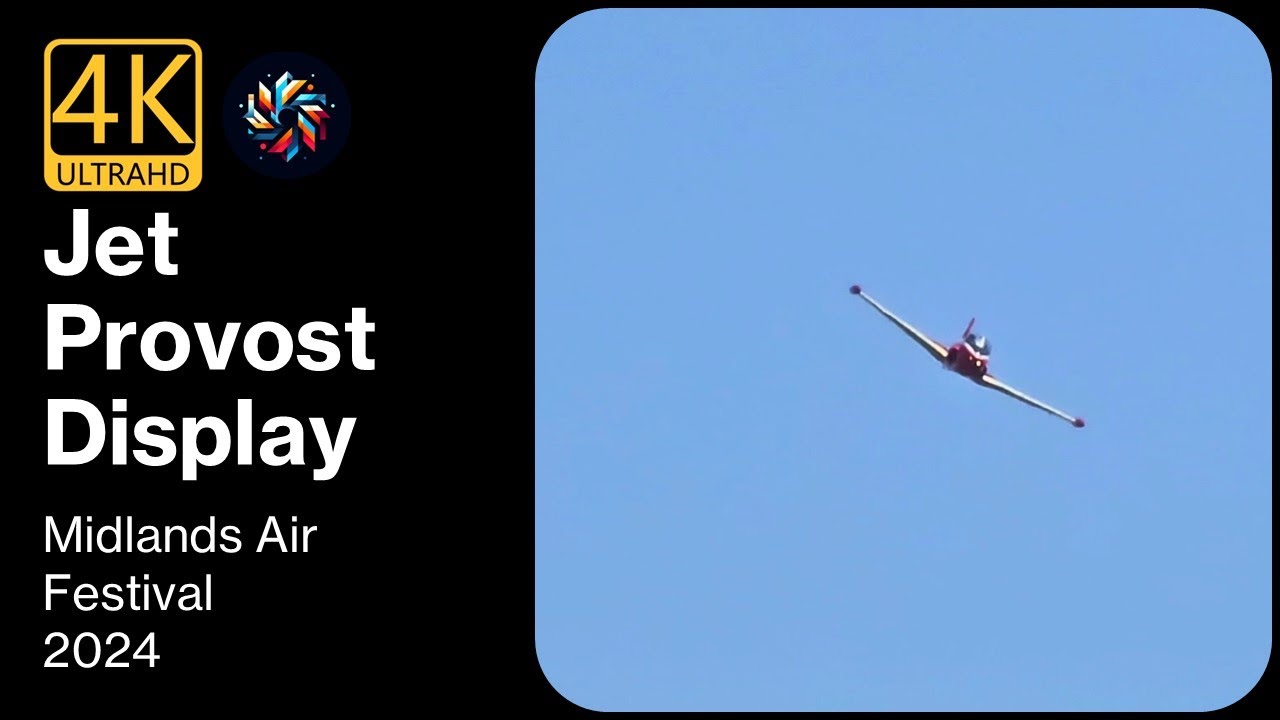 Discover the Jet Provost Midlands Air Festival 2024 in 4K UHD - YouTube