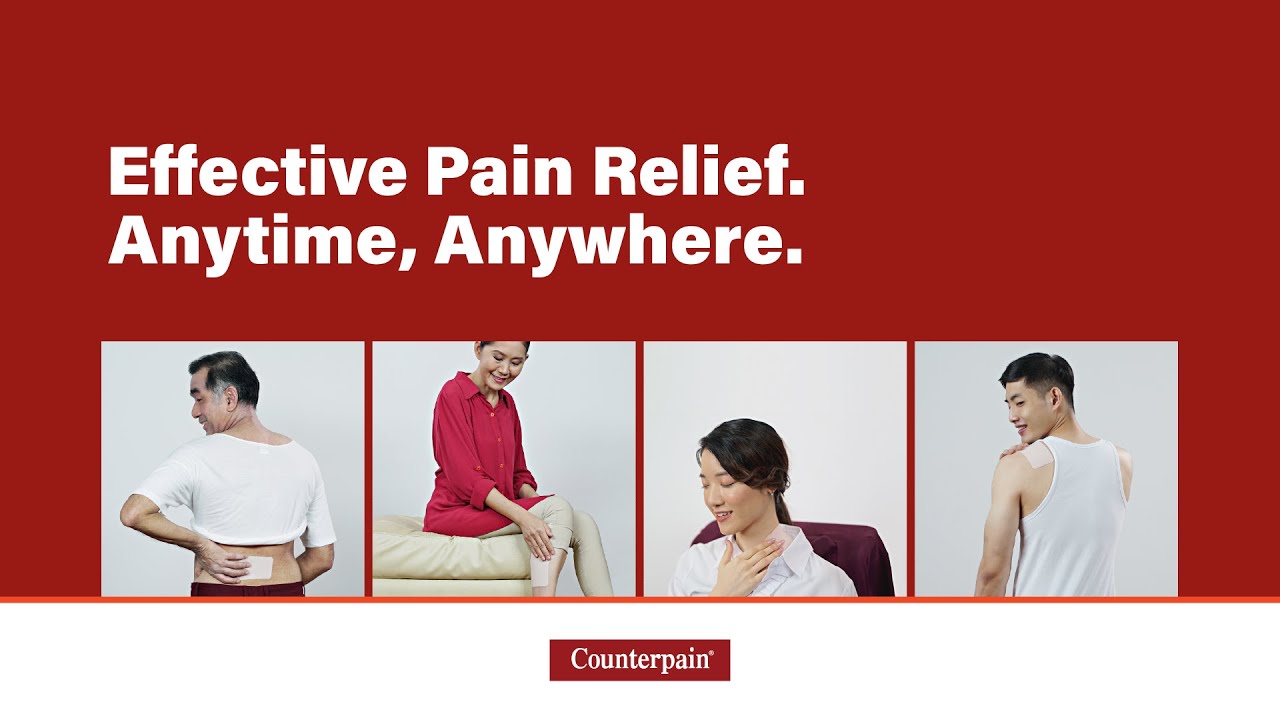 Counterpain Patch & Patch Hot l Effective Pain Relief. Anytime ...