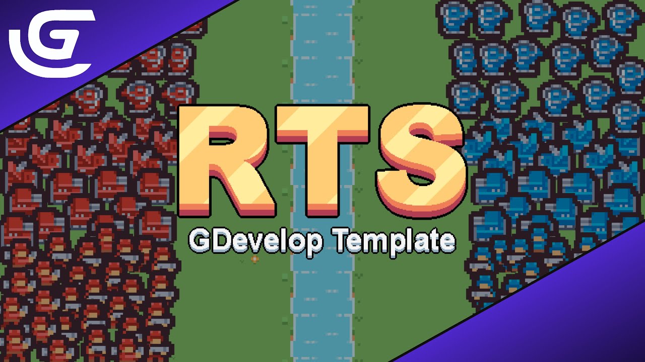 GDevelop RTS Template - YouTube
