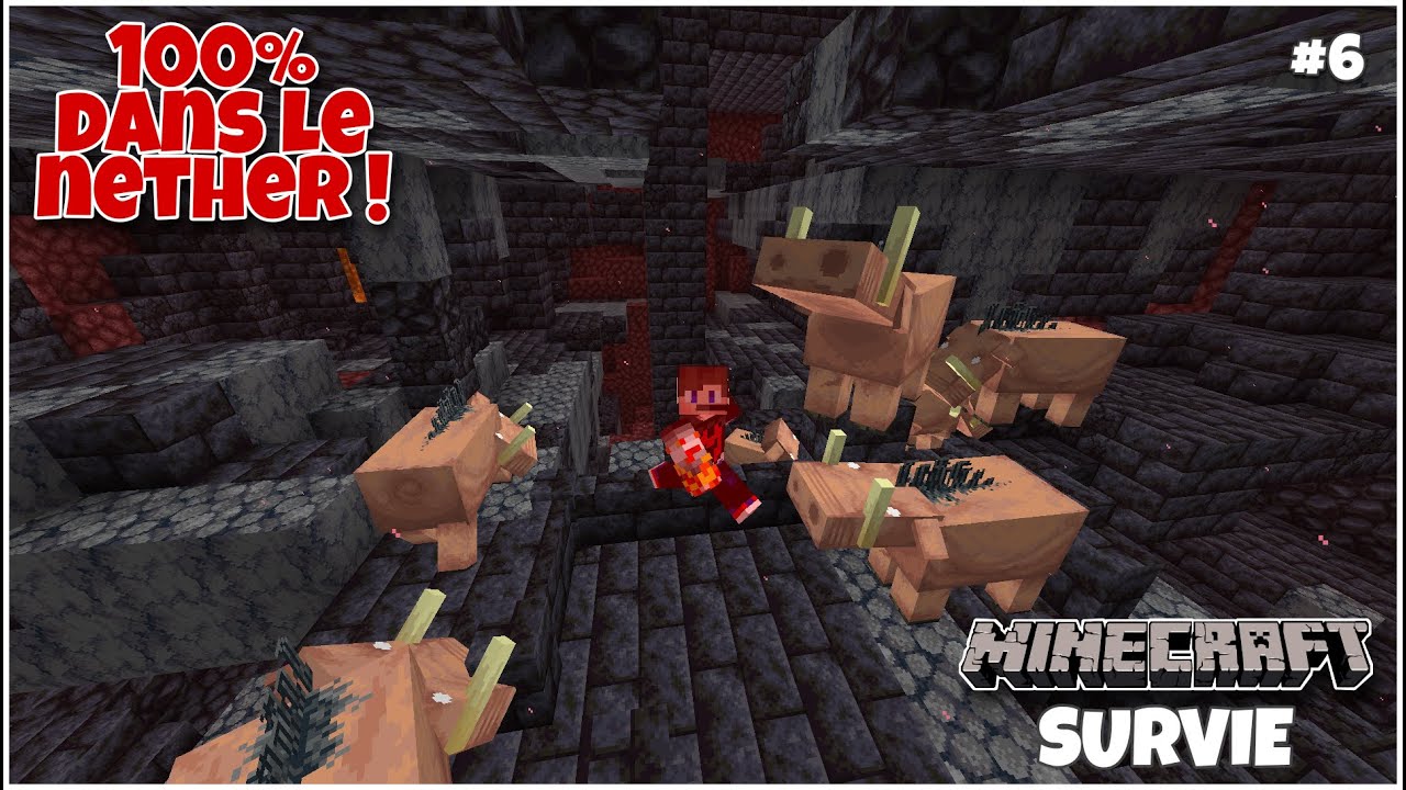 LE PIRE BASTION de MINECRAFT !!! Survie 100% dans le Nether ! #6 - YouTube