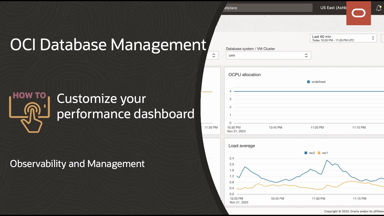 OCI Database Management: How to customize your performance dashboard - YouTube