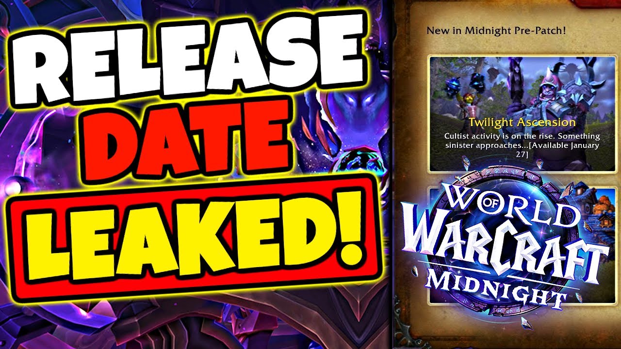 Midnight WoW Release Date LEAKED?! Kinda... - YouTube