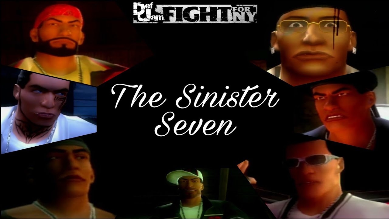 Def Jam Fight for NY Created Characters: The Sinister Seven - YouTube