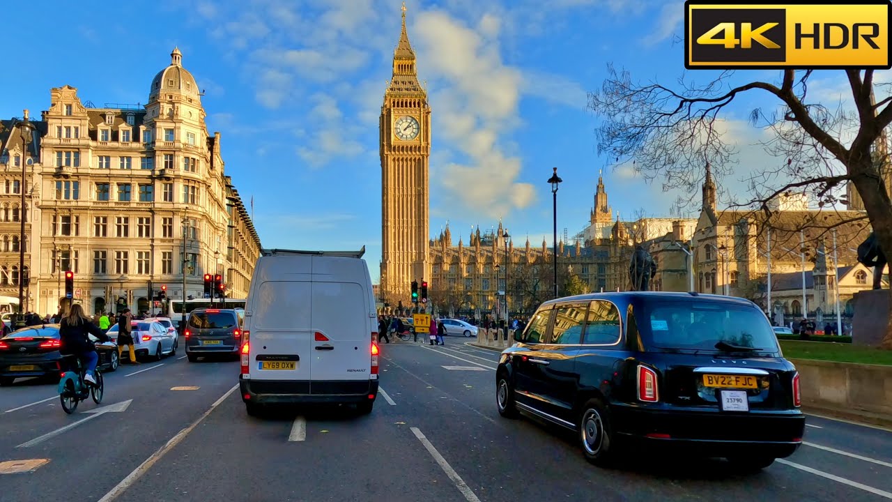Busy Central London Drive | Driving in Central London on a Busy ...