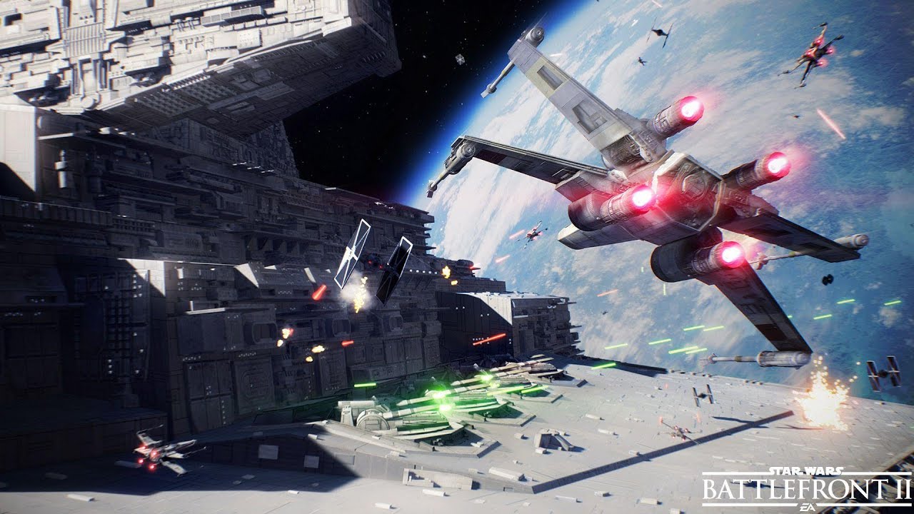 Star Wars Battlefront II: Space Battle over Endor, Rebels gameplay ...