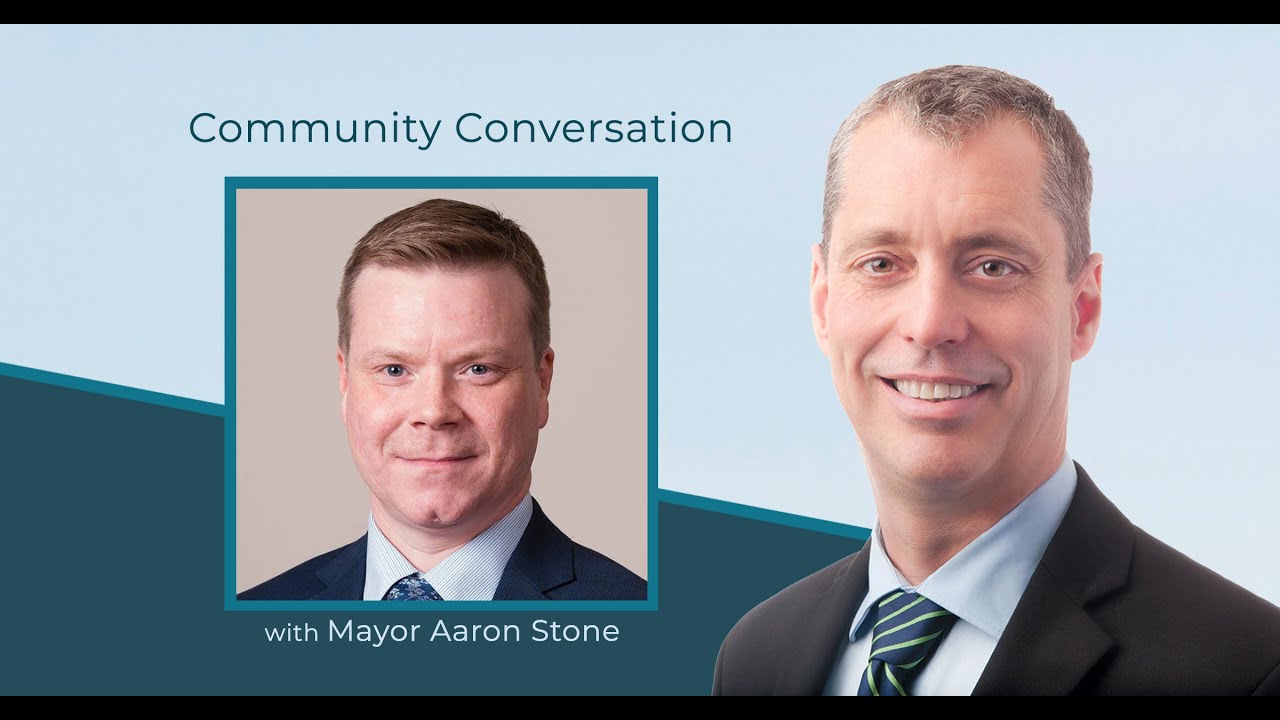 Community Conversation: Mayor Aaron Stone & Paul Manly - YouTube