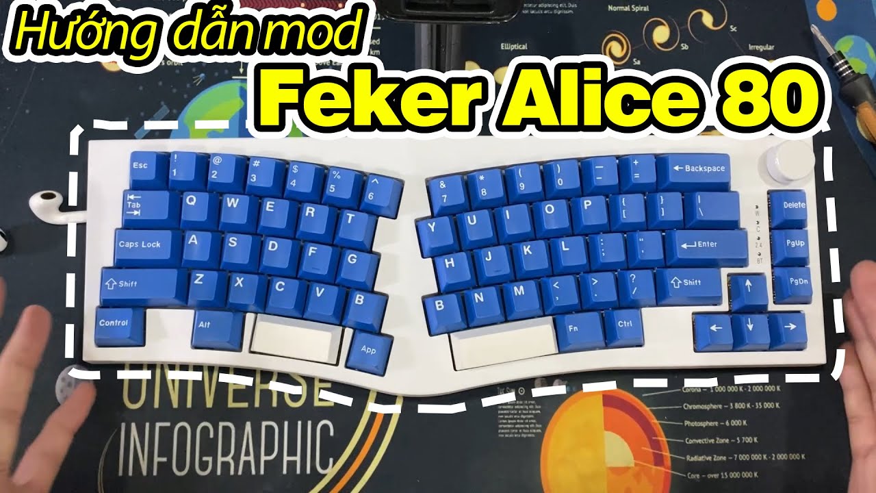 Feker Alice 80 | Hướng dẫn lắp ráp và chọn foam phù hợp - YouTube