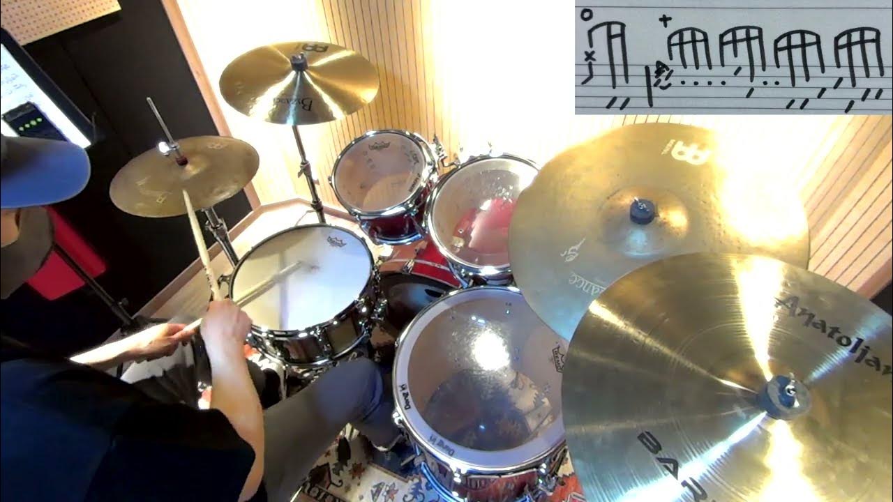 Weekly Drum Rhythm & Fill *83 (Flam Paradiddle Fill) - YouTube