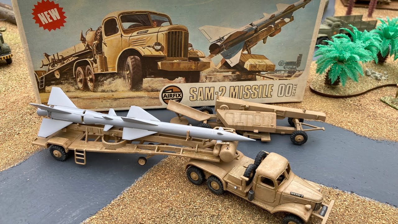 Airfix Bristol Bloodhound & Sam-2 Guideline missiles OO/HO scale built ...
