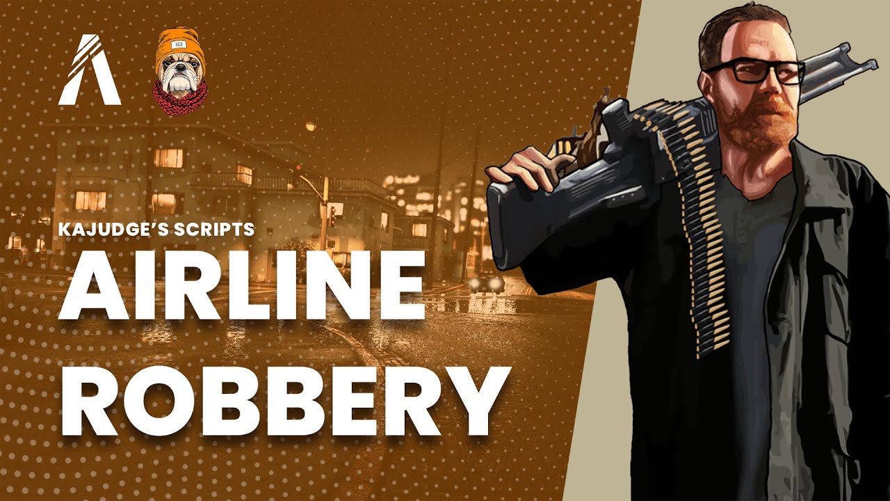 FiveM Scripts Airline Robbery | kjAirlineHeist [QB] - YouTube