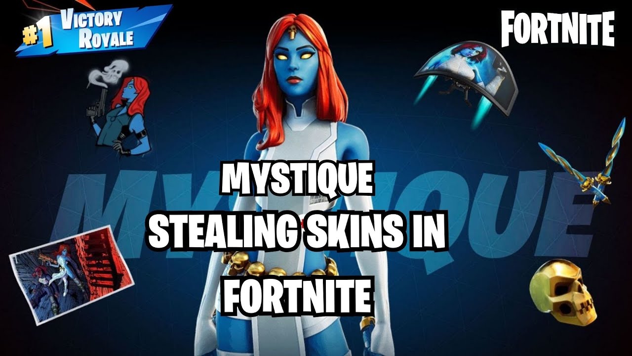 Fortnite Zero Build! Marvel Costume Mystique! (STEALING SKINS IN ...