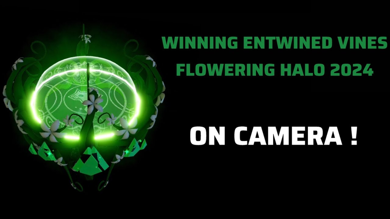 I WON THE ENTWINED VINES FLOWERING HALO 2024 ON CAMERA! Royale high ...