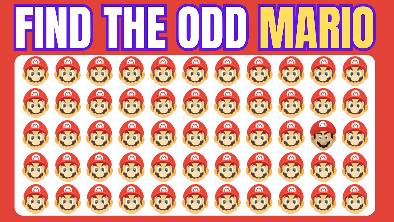 Find The Odd One Out Super Mario Bros Edition 2 ️ Easy Medium Hard
