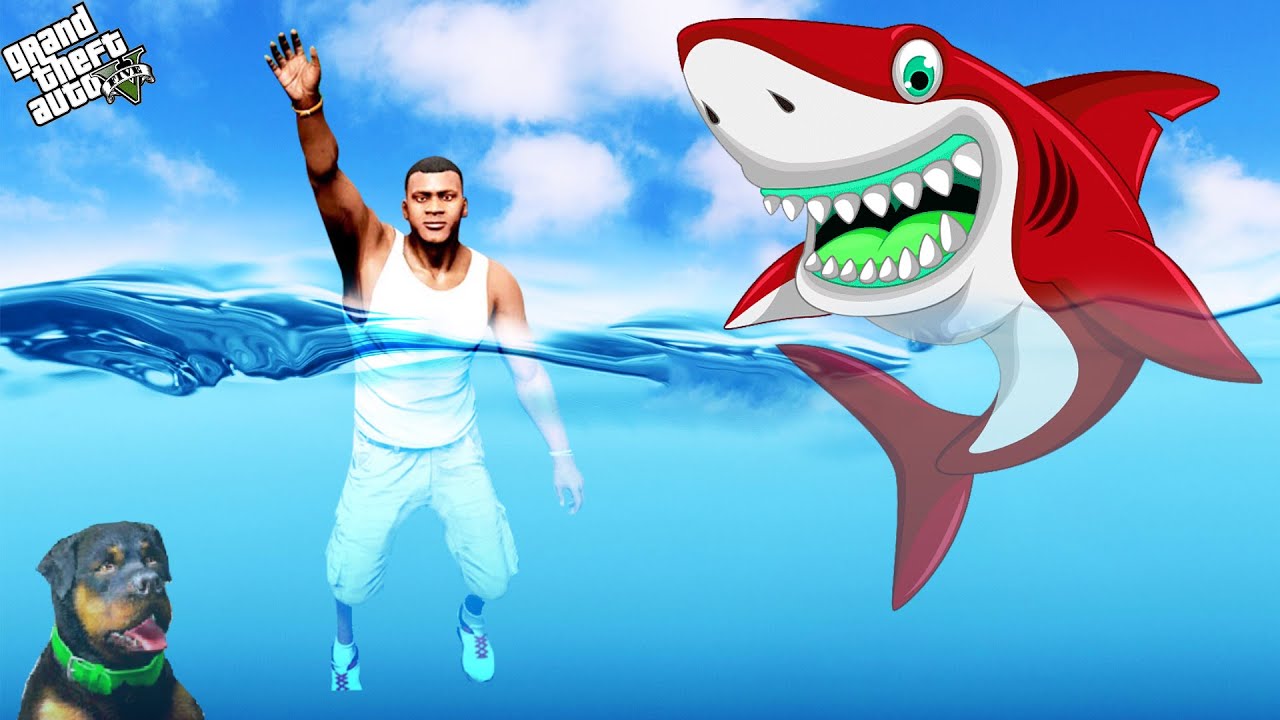FRANKLIN Become Sea Monster And Fight Lava Shark In Sea | CHOP VS ...