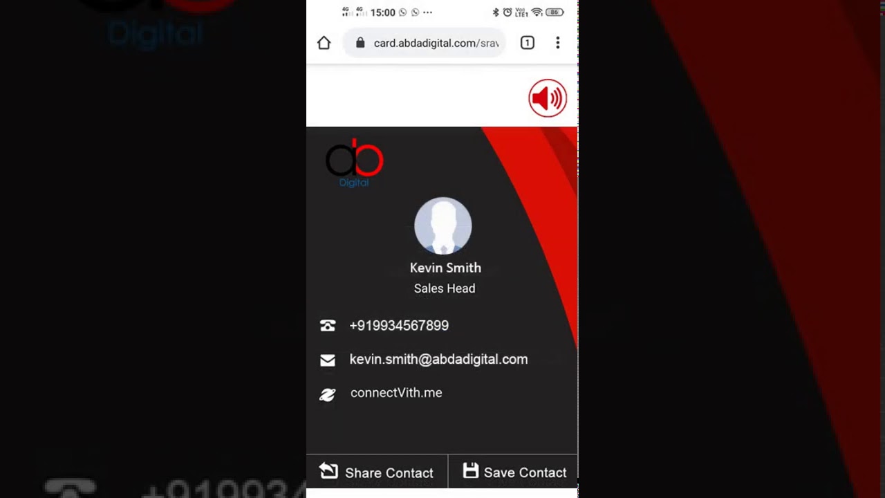 Adding your cvm digital business card as shortcut - YouTube