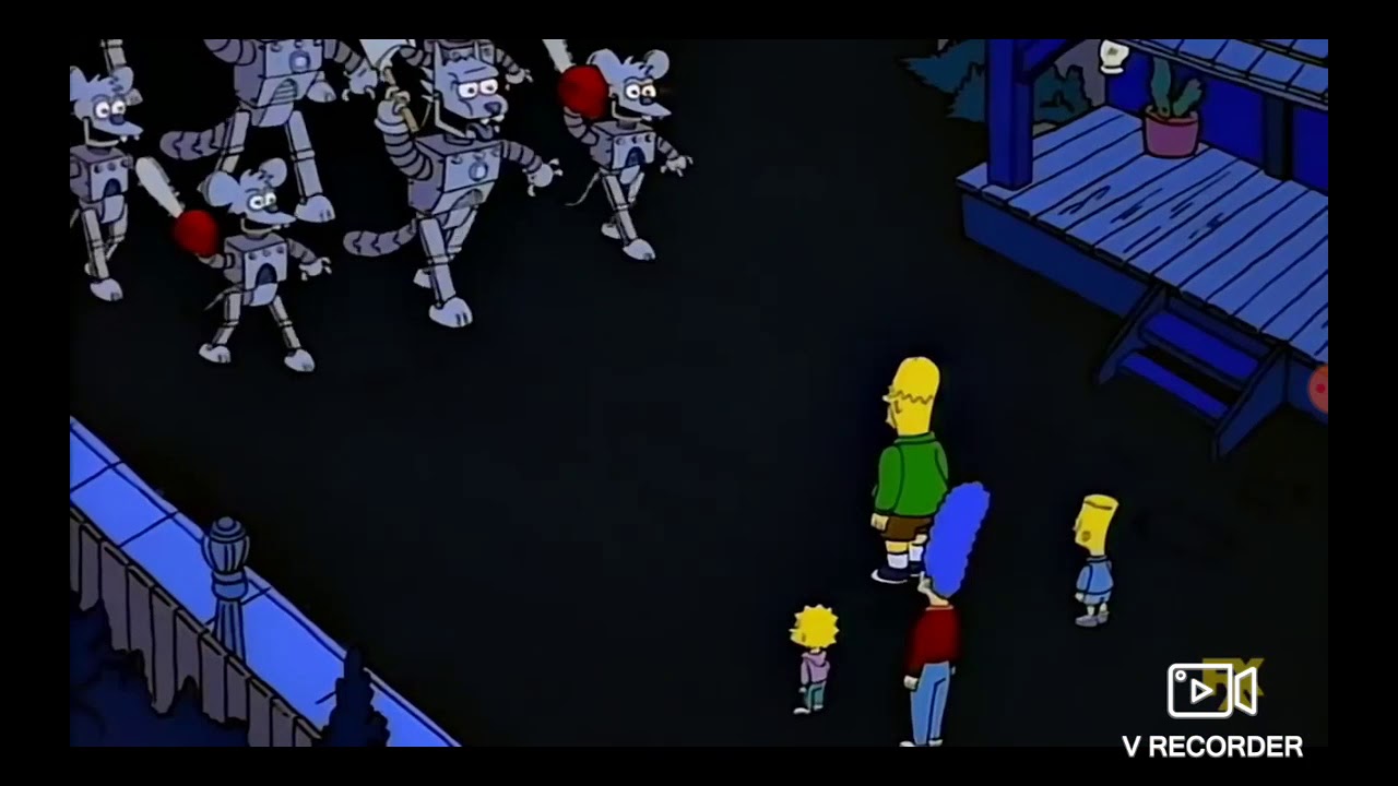 Fnaf in a nutshell but on the simpsons - YouTube