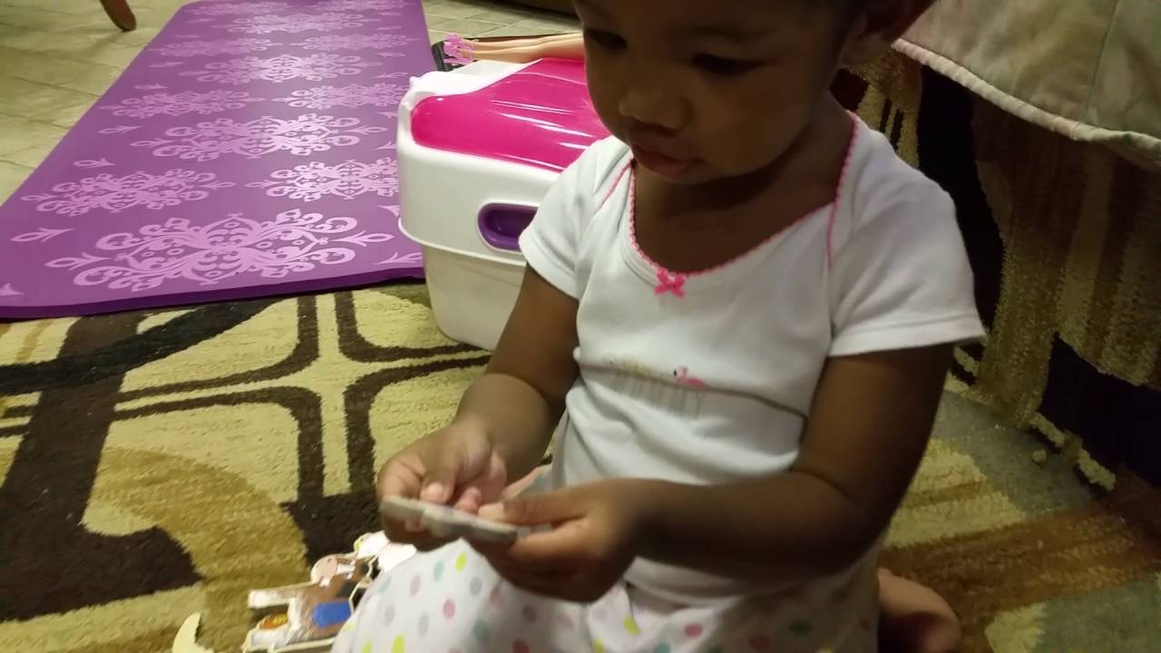 My 22 months old baby girl Learning - YouTube