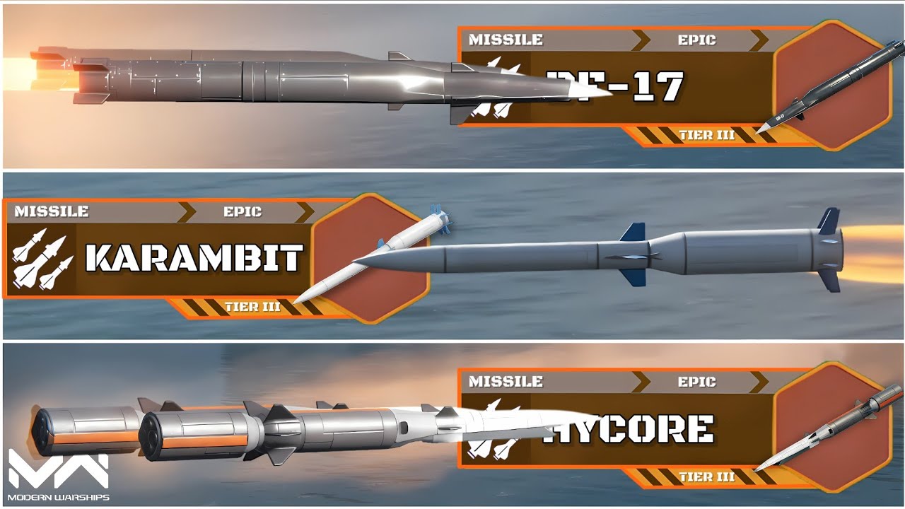 Hypersonic Missile Comparison! | Karambit VS Hycore and DF-17 | Modern ...