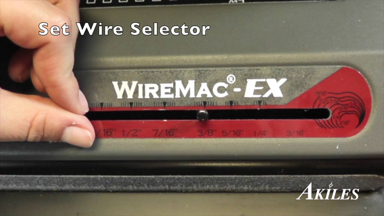 Akiles WireMac-EX 3:1 Electric Wire Binding Machine w/ Wire Closer - YouTube
