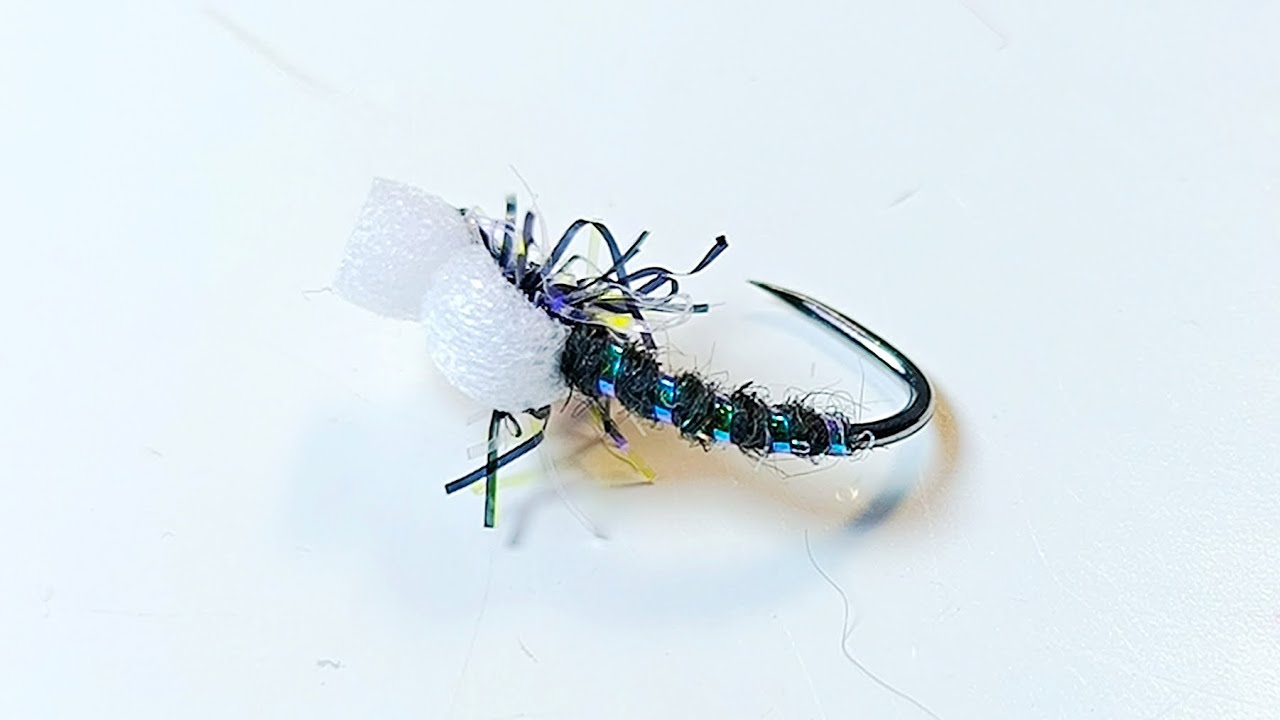 Simple Foam Emerger Dry Fly. #flytying #flyfishing #dryfly #emerger # ...