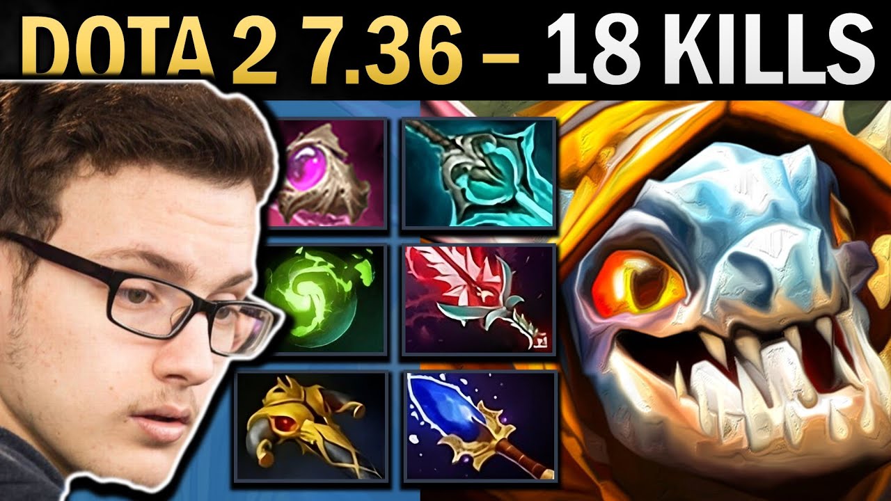 Slark Gameplay Miracle with 18 Kills and Disperser - Dota 2 7.36 - YouTube