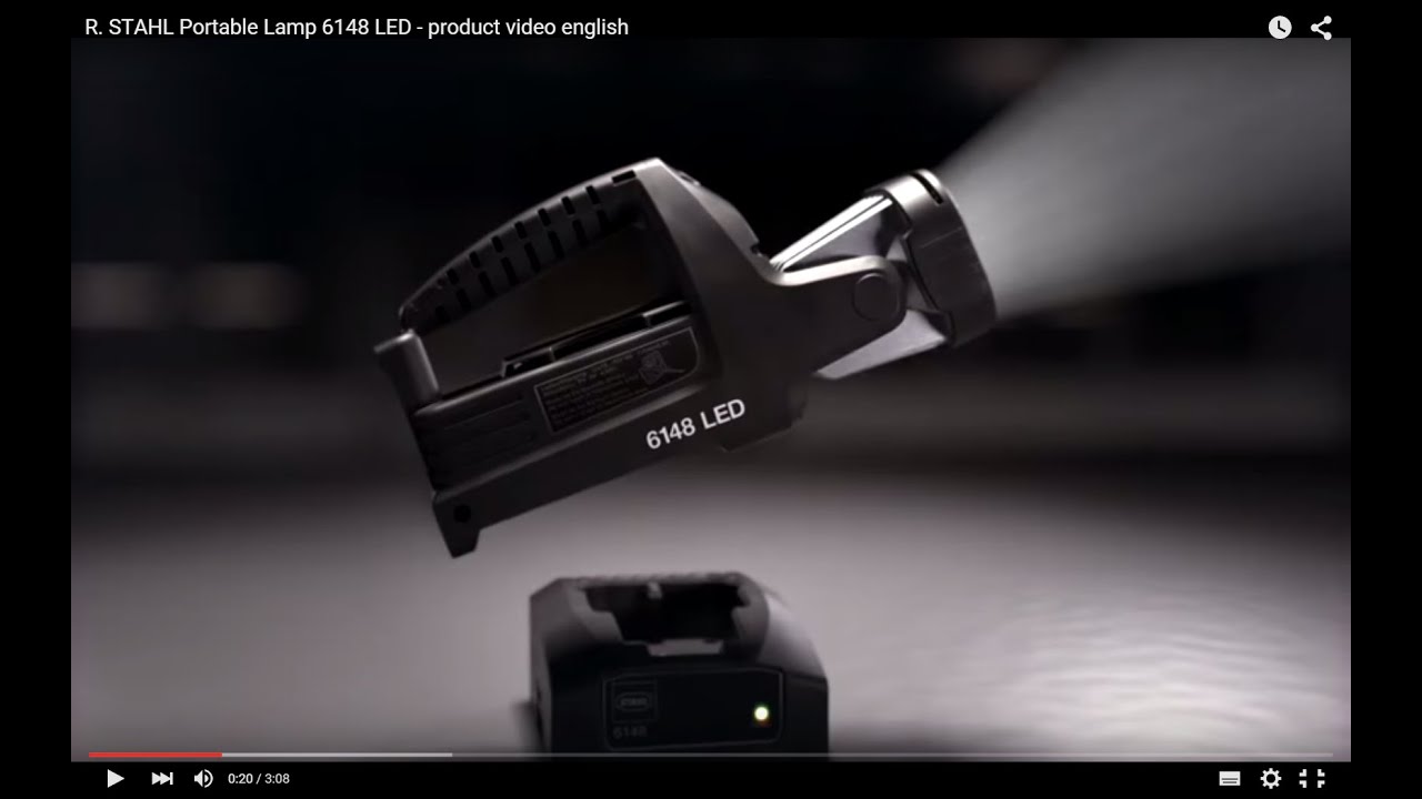 R. STAHL Portable Lamp 6148 LED - product video english - YouTube
