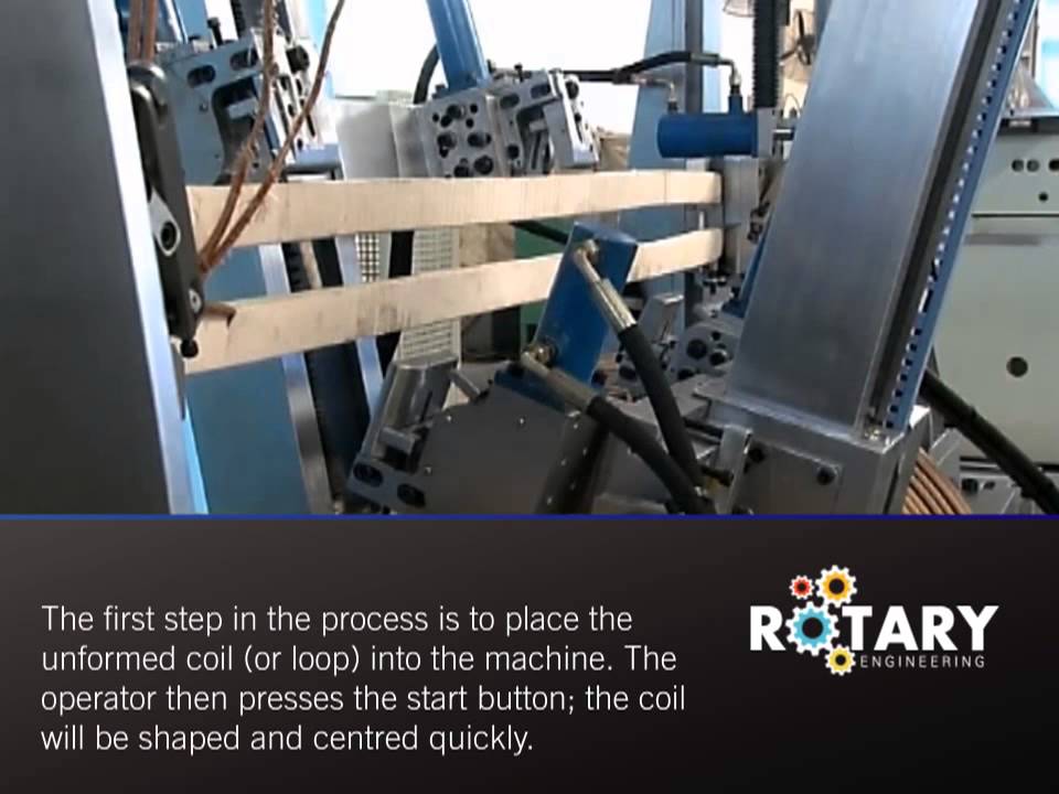 Automated Coil Spreader - ACS-150 - Rotary Engineering UK Ltd - YouTube