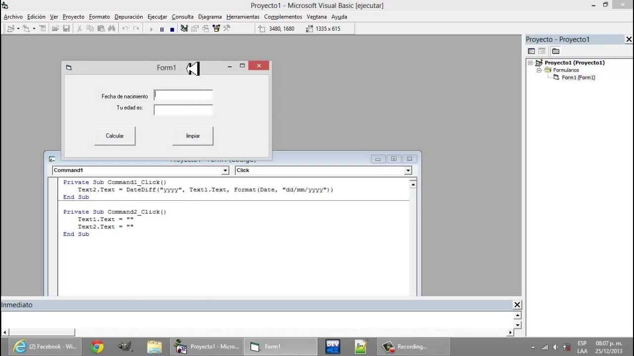 Calcular la edad de una persona en visual basic 6 - YouTube