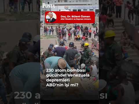 230 atom bombası gücünde! Venezuela depremleri ABD'nin işi mi?