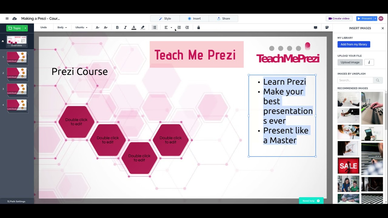 Prezi Tutorial: Working with Texts - YouTube