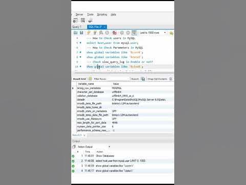 Daily MySQL commands #mysqldba #mysql #mysql_workbench - YouTube