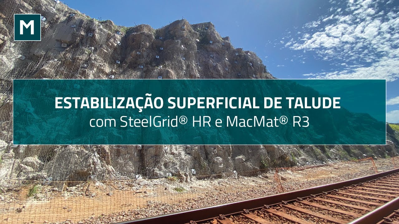 Estabilização Superficial de Talude com SteelGrid® e MacMat® - Estrada ...