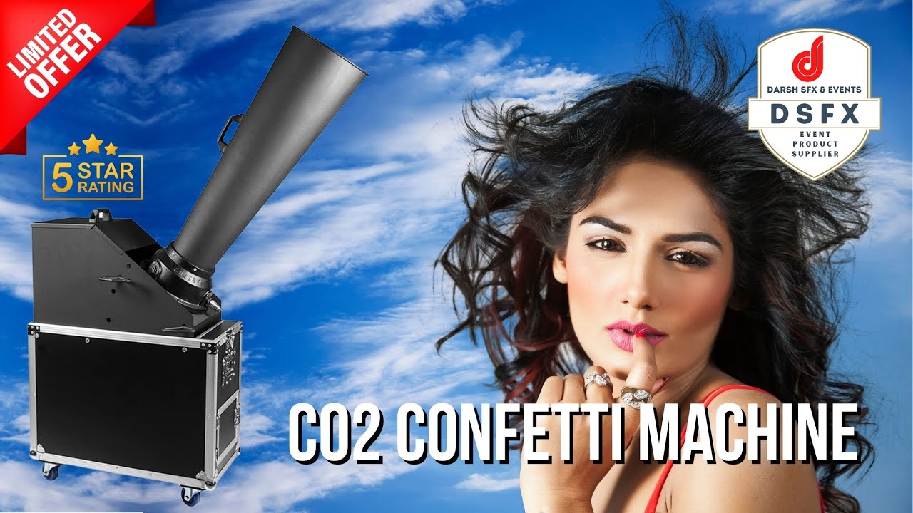 CO2 Confetti Jumbo Blower vs CO2 Confetti Mini Biower,कागज उड़ान वाली ...