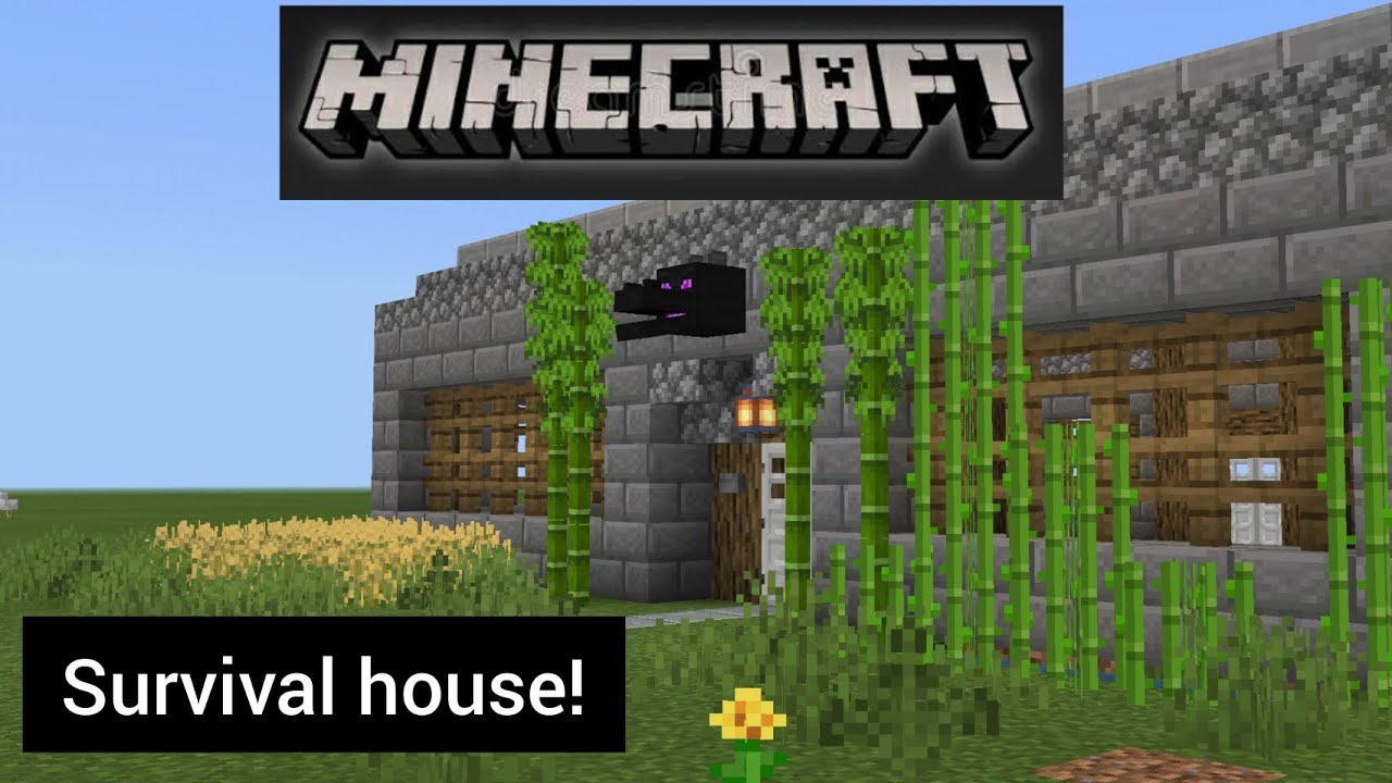 Minecraft - Easy survival house! (Ph1lza's design) - YouTube