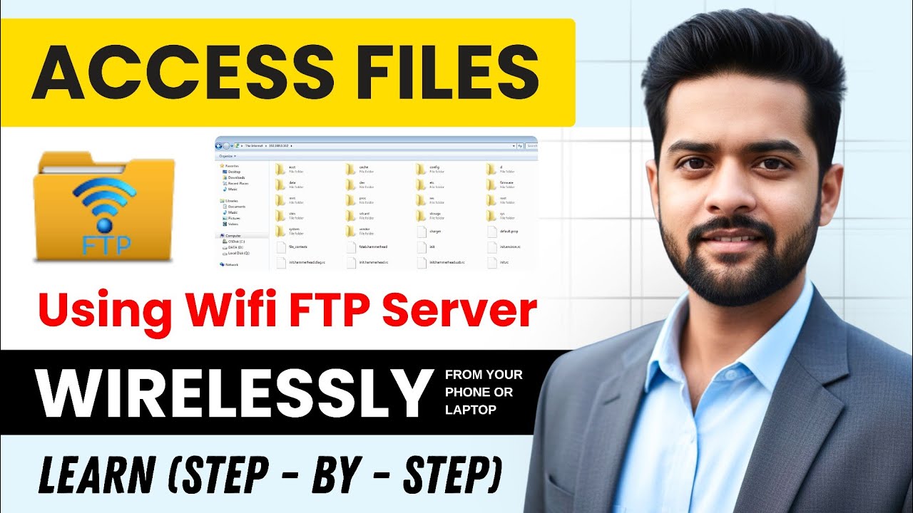 How to Connect Phone to Laptop via WiFi FTP Server | Access Files ...
