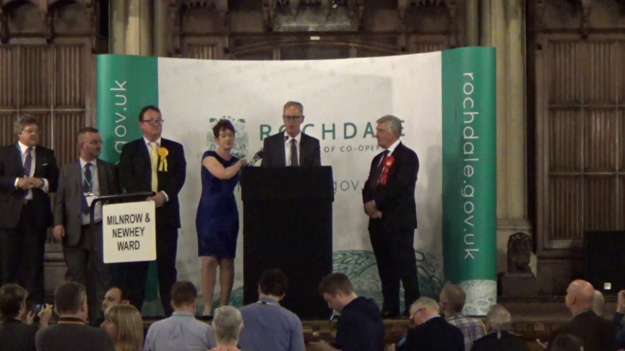 Rochdale - General Election Declaration - YouTube