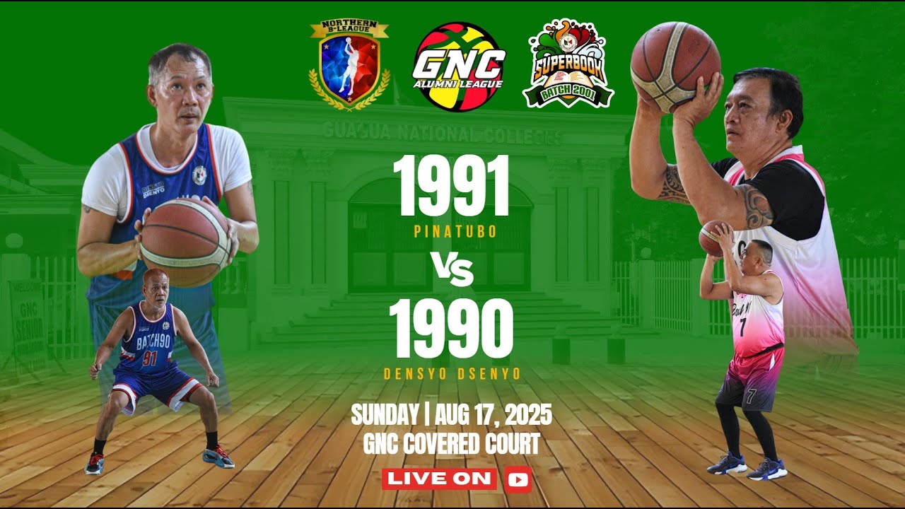 BATCH 1991 PINATUBO VS. BATCH 1990 DENSYO | GNC ALUMNI LEAGUE 2025 ...