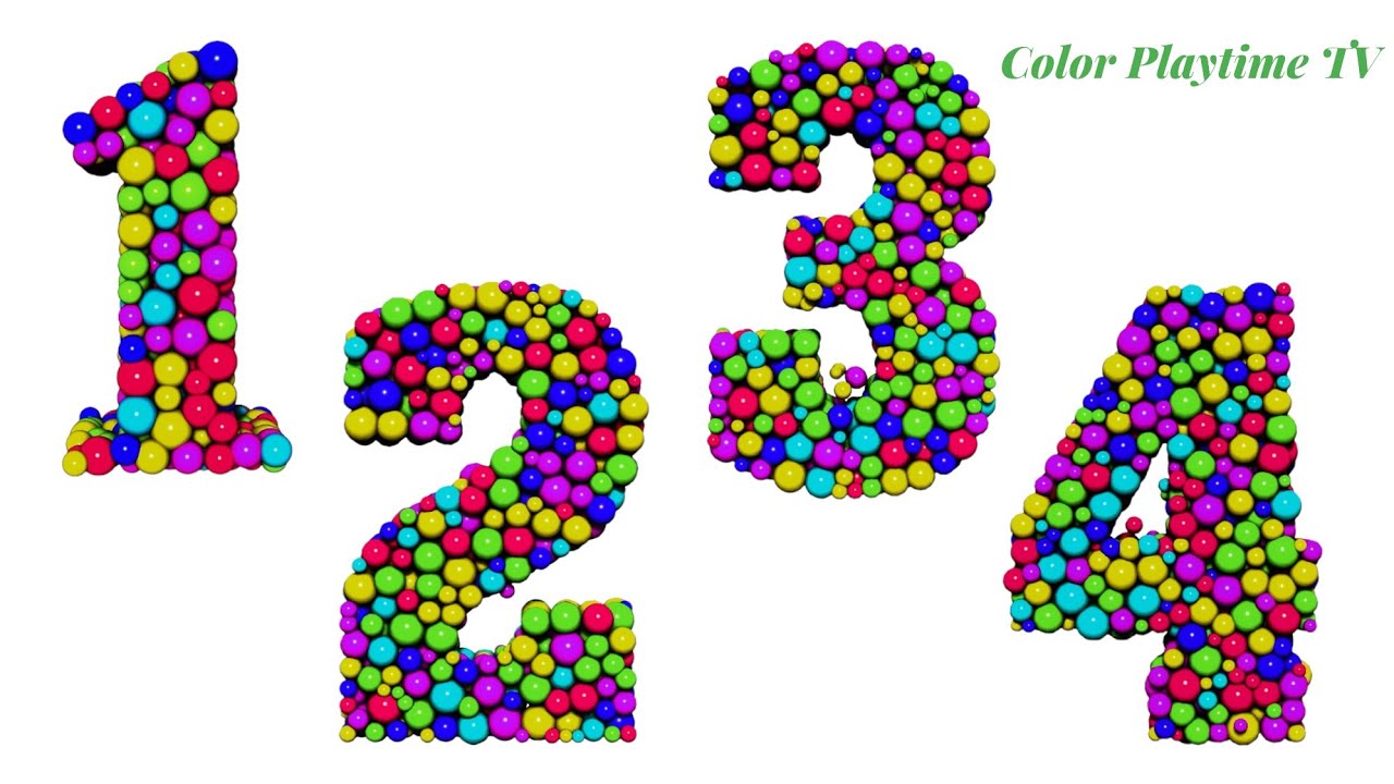 Learn Numbers with Color Balls - @ColorPlaytimeTV - YouTube