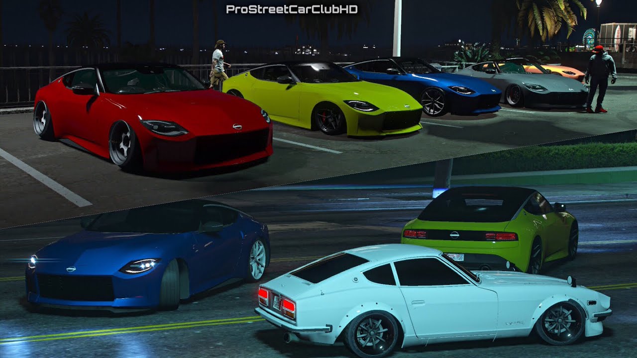 (PC) GTA FiveM: NEW 400Z! All Nissan Z Car Meet/Cruise Vs COPS| 240z ...