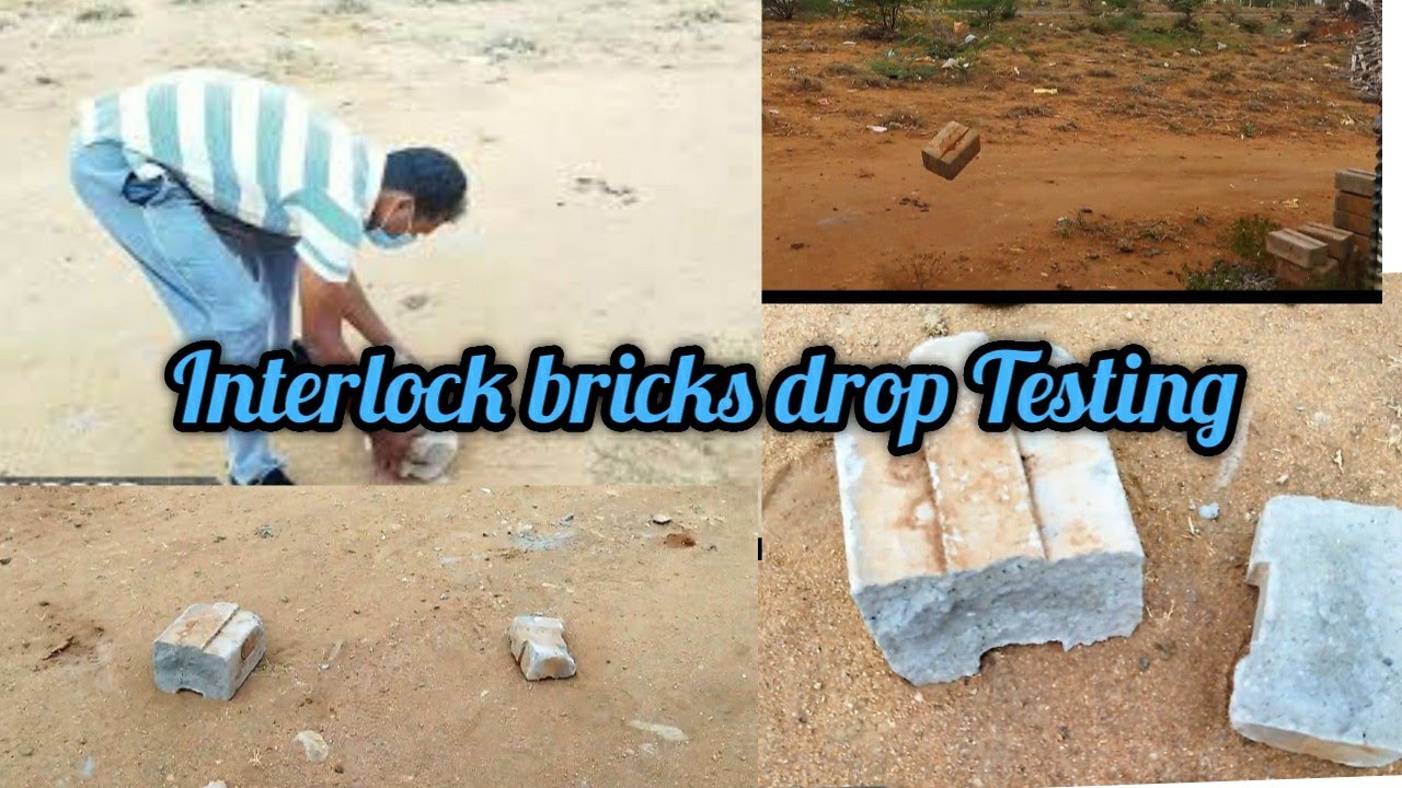 Interlock Brick Strength Test|Interlock bricks drop Testing ...